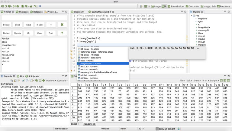 Screenshots – Bio7