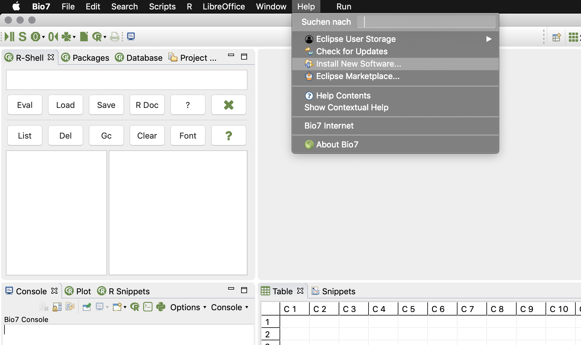 Bio7 MacOSX And Windows Update Available – Bio7